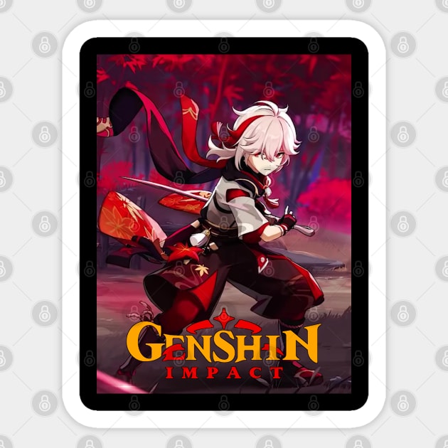 Genshin Impact Kazuha Genshin Impact Sticker Teepublic